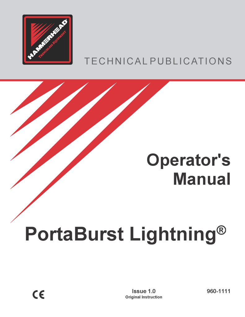 Operator’s Manuals - Hammerhead Trenchless