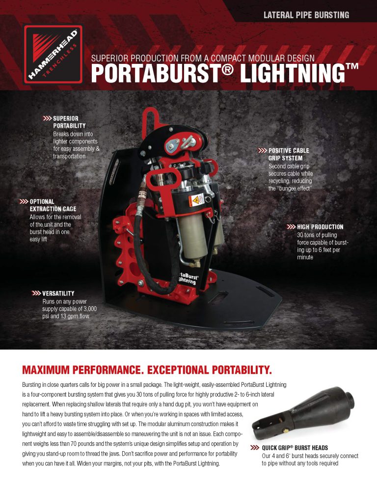 Product Literature - Hammerhead Trenchless