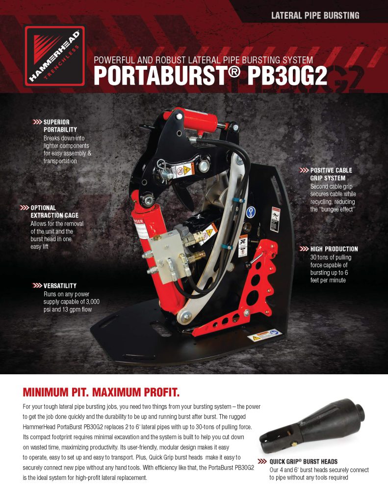 Product Literature - Hammerhead Trenchless